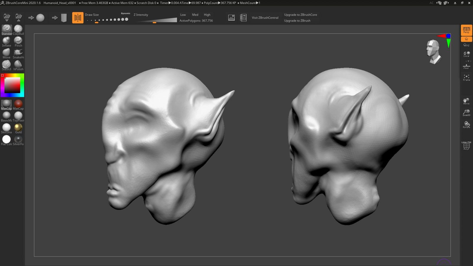 ZBrush Speedsculpt: Elf